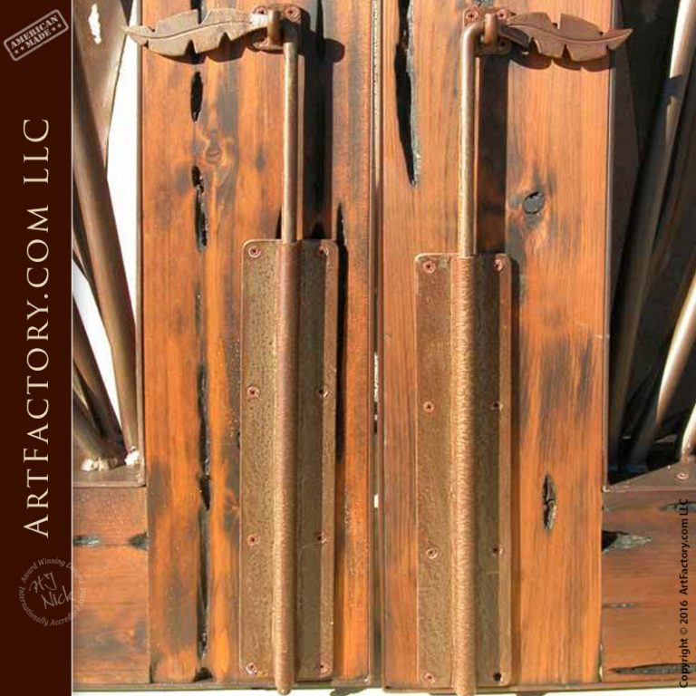 Hawaiian Tropical Estate Gate: Custom Handcrafted Fine Art Design
