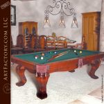 Pool Tables: Hand Carved Fine Art Billiards And Game Tables
