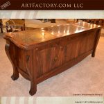 French Baroque Desk: Custom Solid Wood Executive Desks
