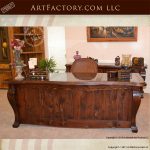 French Baroque Desk: Custom Solid Wood Executive Desks