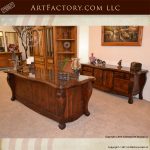 French Baroque Desk: Custom Solid Wood Executive Desks