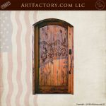 Mountain Trail Carved Door: Custom Western Inspired Entrance