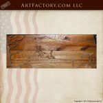 Silverton Train Hand Carved Pool Table - Custom Fine Art Carvings