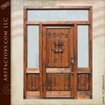 Personalized Speakeasy Door: Hand Carved Solid Wood Custom Entrance