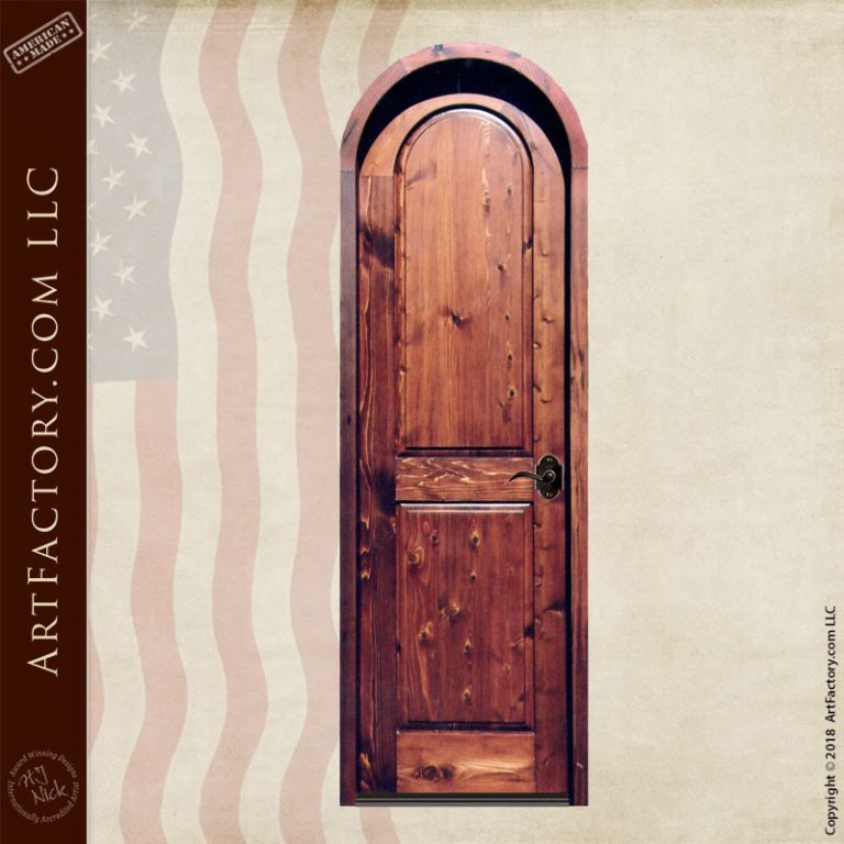 Custom Wood Panel Door: Master Handcrafted With Accent Side Panels
