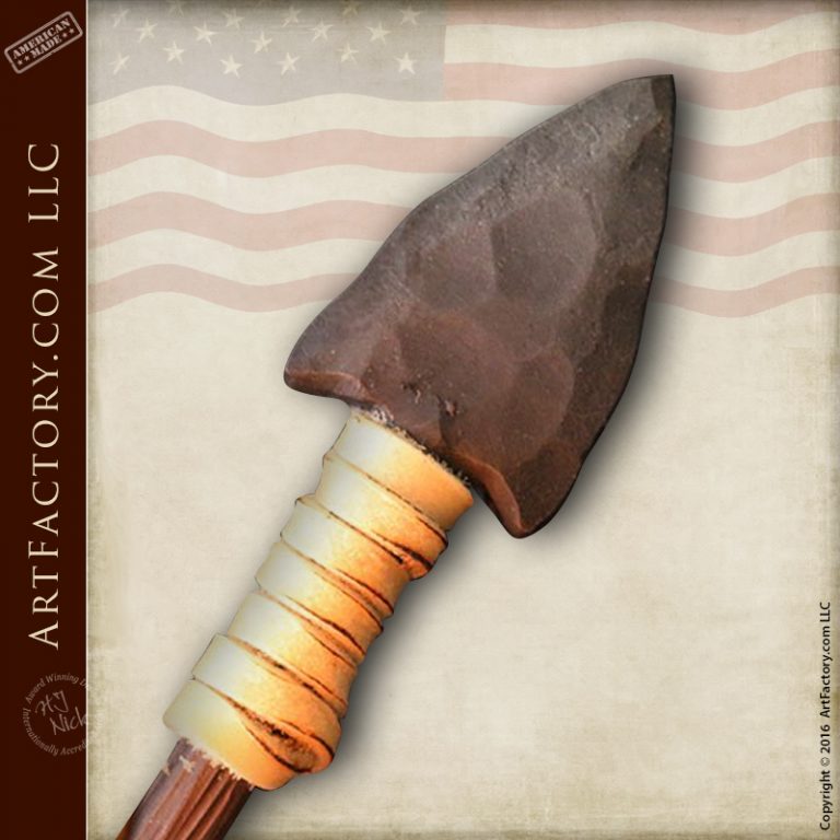 Crossed Arrow Light Sconce - Authentic Rawhide - Solid Iron