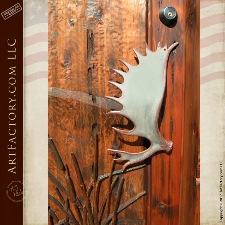 Hand Carved Moose Wood Door: Made In The USA By Master Craftsmen