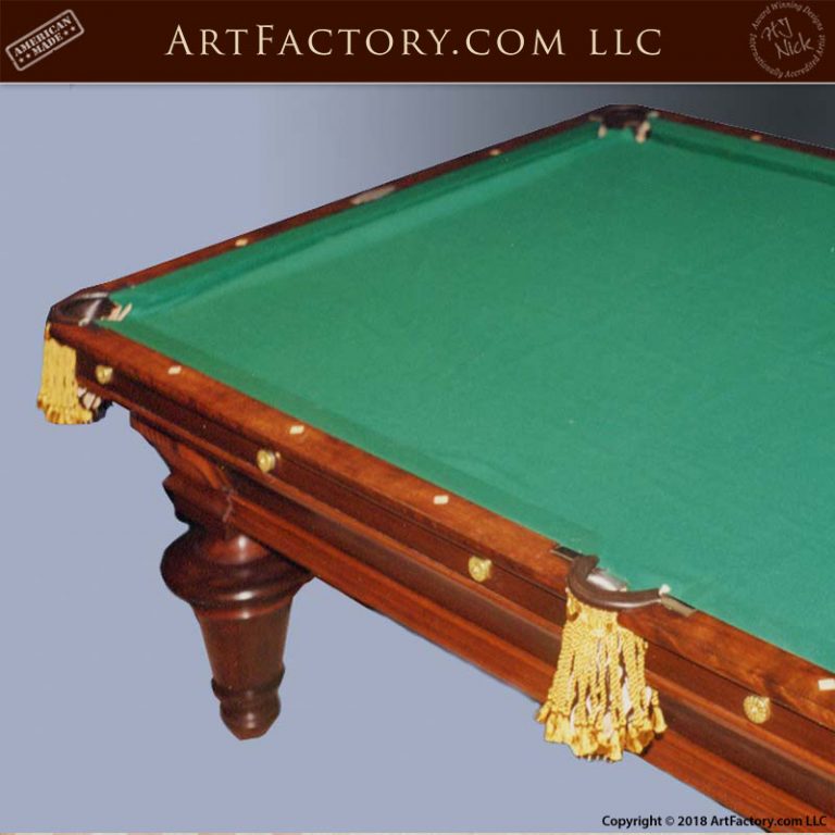 Custom Handmade Pool Table: Design By H.J. Nick