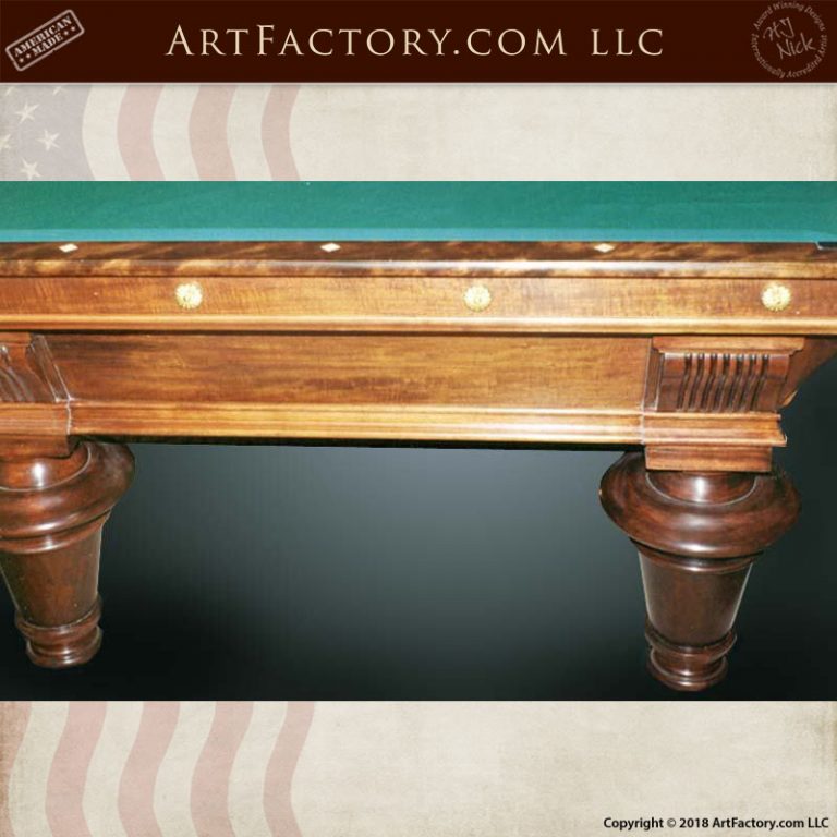Custom Handmade Pool Table: Design By H.J. Nick