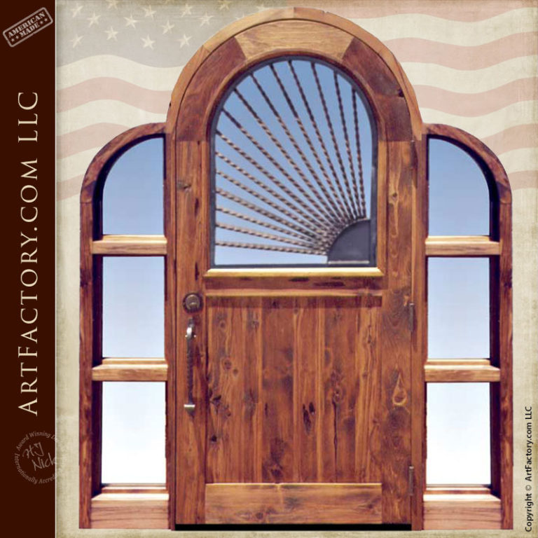 Custom Made Arch Door With Tri Arch Design
