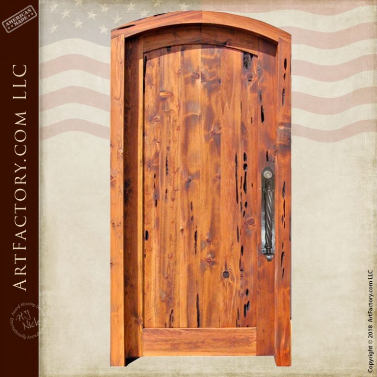 Semi Arched Top Solid Wood Door: Handmade By Master Craftsmen