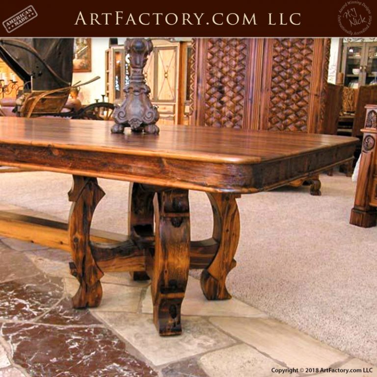 Custom Farmhouse Dining Table: Master Handcrafted From Solid Wood