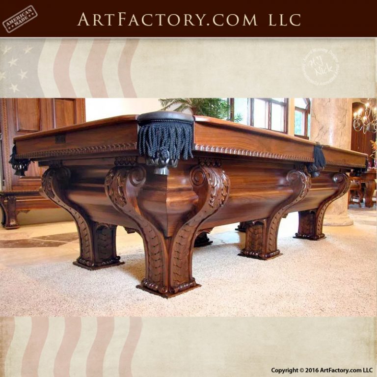 Custom Pool Cue Cabinet - Matched to Solid Walnut Pool Table