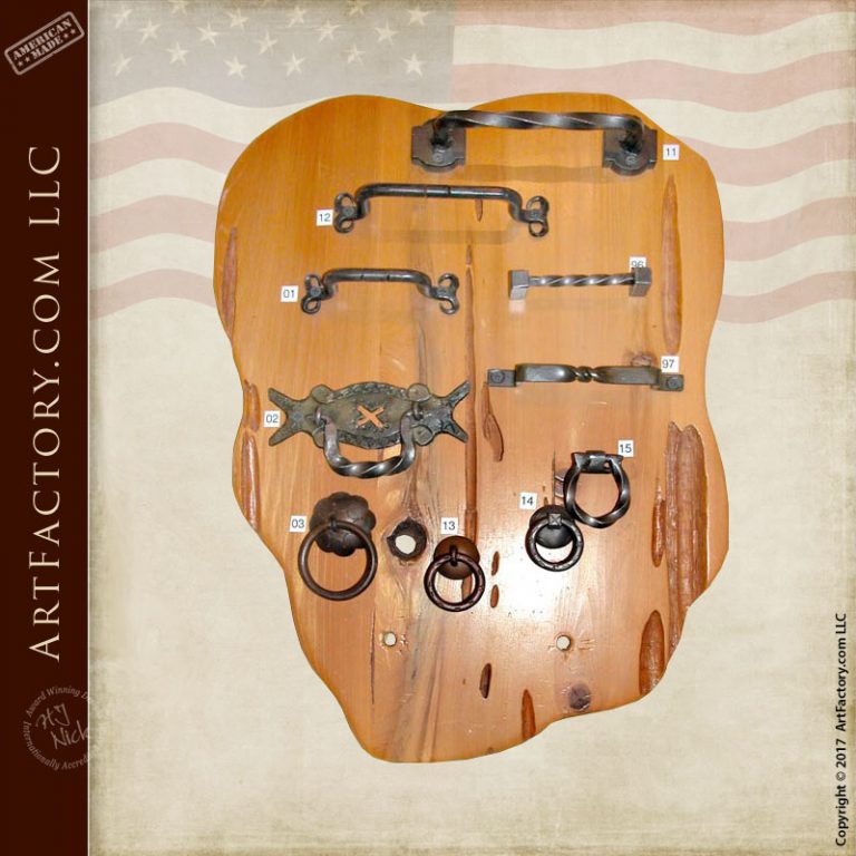 Custom Hand Forged Cabinet Pulls: Wrought Iron Drawer Handles