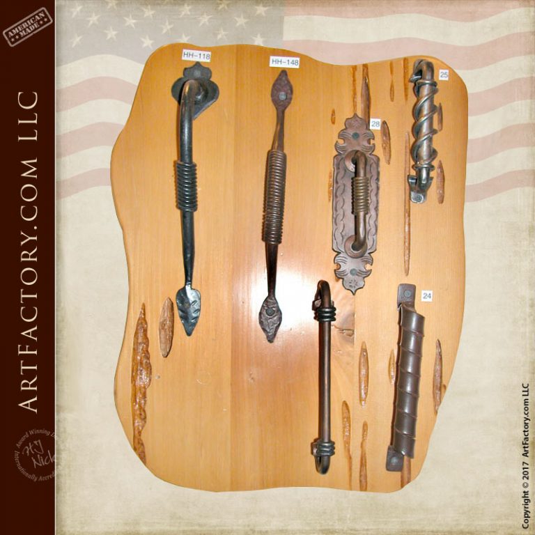 Custom Hand Forged Cabinet Pulls: Wrought Iron Drawer Handles