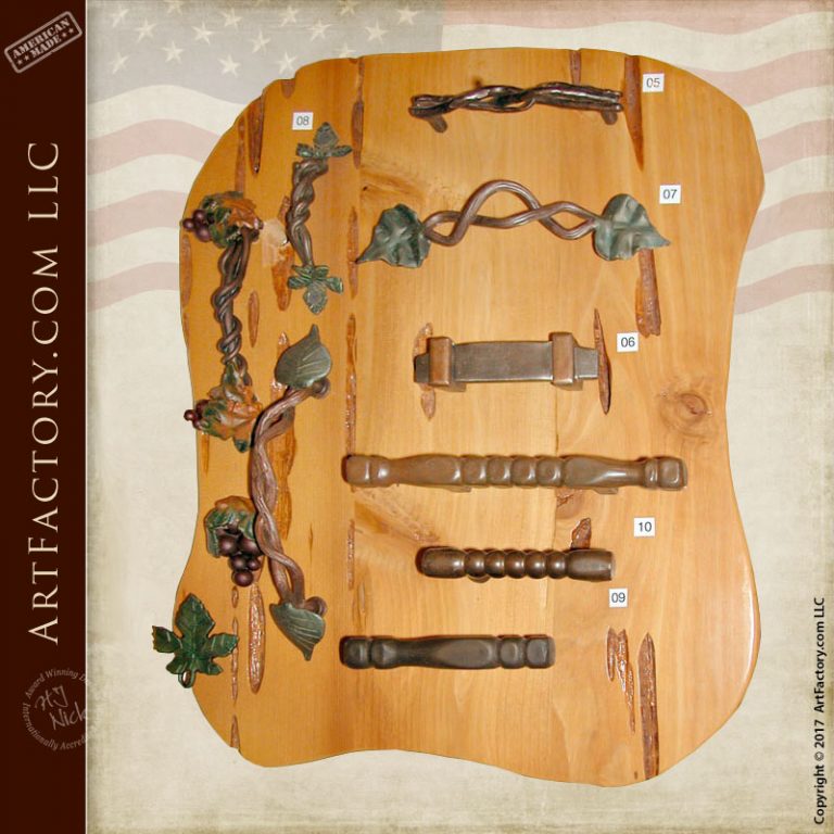 Custom Hand Forged Cabinet Pulls: Wrought Iron Drawer Handles