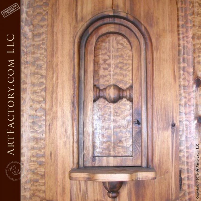Rustic Log Cabin Door: Custom Solid Wood Entrance Doors