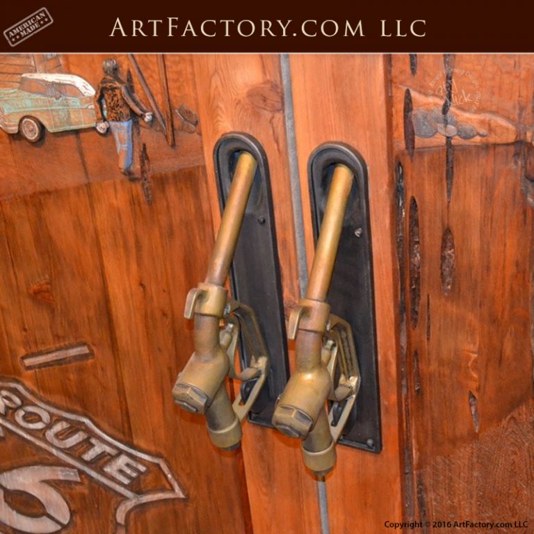 Route 66 Hand Carved Entrance: The Ultimate Custom Man Cave Doors
