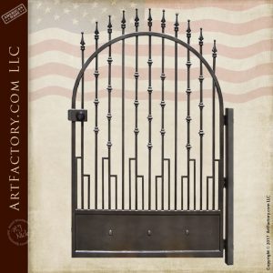 Custom Iron Garden Gate: Hand Forged By Master Blacksmiths