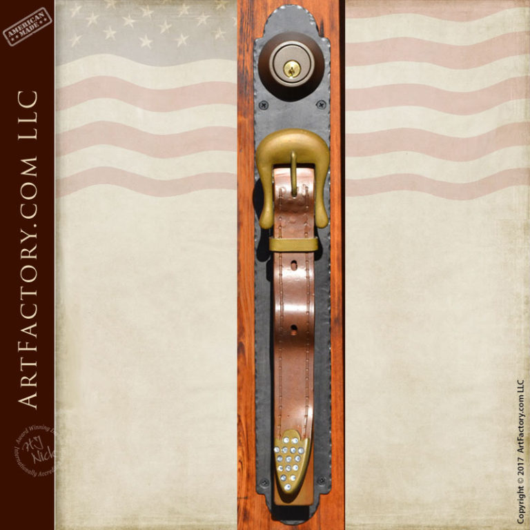 Custom Belt Buckle Door Pull: Inspired By The Old West