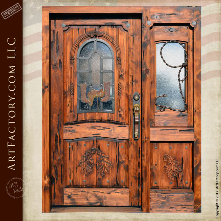 Western Style Doors: Hand Forged Fine Art Custom Hardware