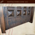 Pyramid Panel Castle Door: With Hand Forged Wrought Iron Hardware