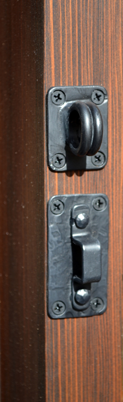 Custom Double Slide Latch Wrought Iron