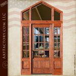 Luxury Doors | Gable Entrance Doors | French Doors With Gable Transom