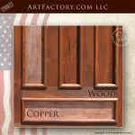 Copper Inlay Craftsman Double Doors: Handmade From Natural Materials