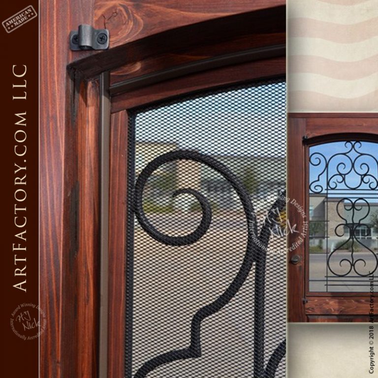 Iron Security Screen Door - Custom Iron Screen Window