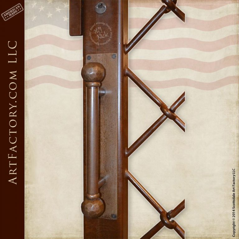 Iron Security Gate: Custom Hand Forged By Master Blacksmiths