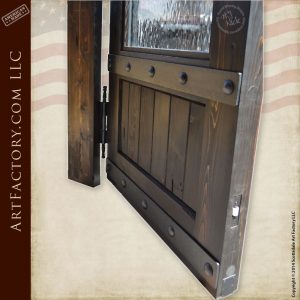 Solid Wood Glass Panel Door: Master Handcrafted From Natural Materials