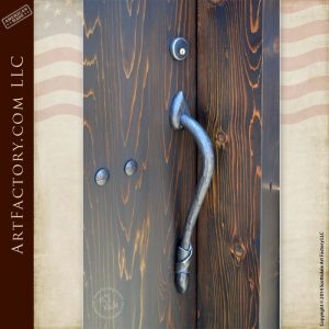 Custom Wrought Iron Door Pull: Custom Designed Wrought Iron Handles