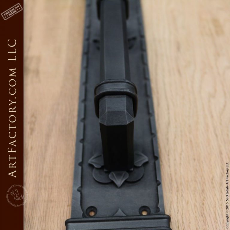 Custom Gothic Door Handle: Hand Forged By Master Blacksmiths