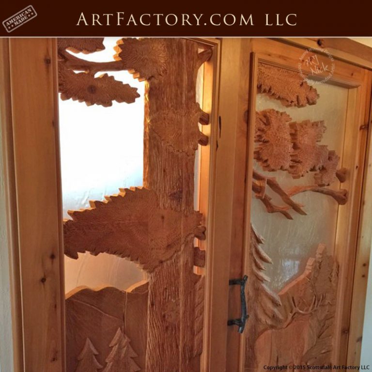 Elk Hand Carved Front Doors: Fine Art Custom Entrances