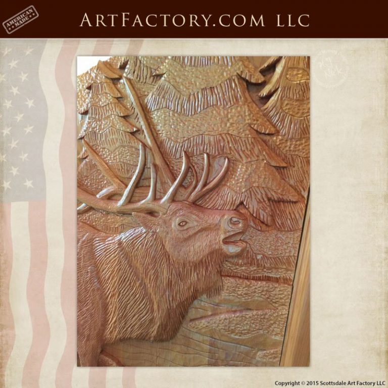 Elk Hand Carved Front Doors: Fine Art Custom Entrances