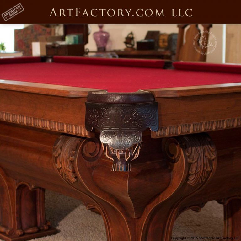 F.X. Gantner Inspired Custom Pool Table: Six Legged Design