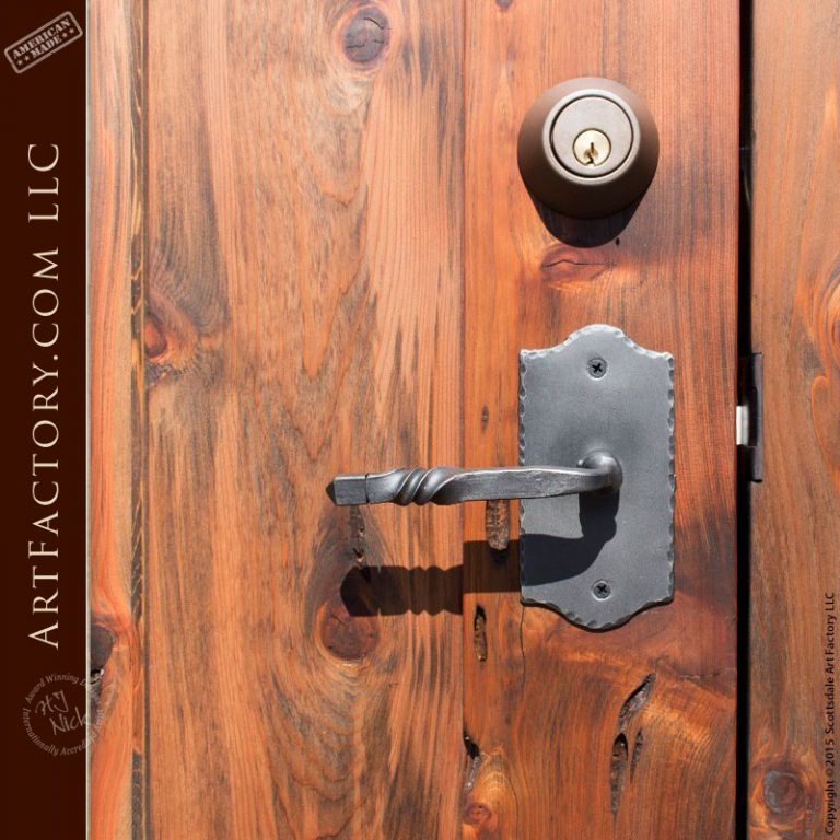 Custom Vertical Plank Door: With Recessed Wood Panel Design