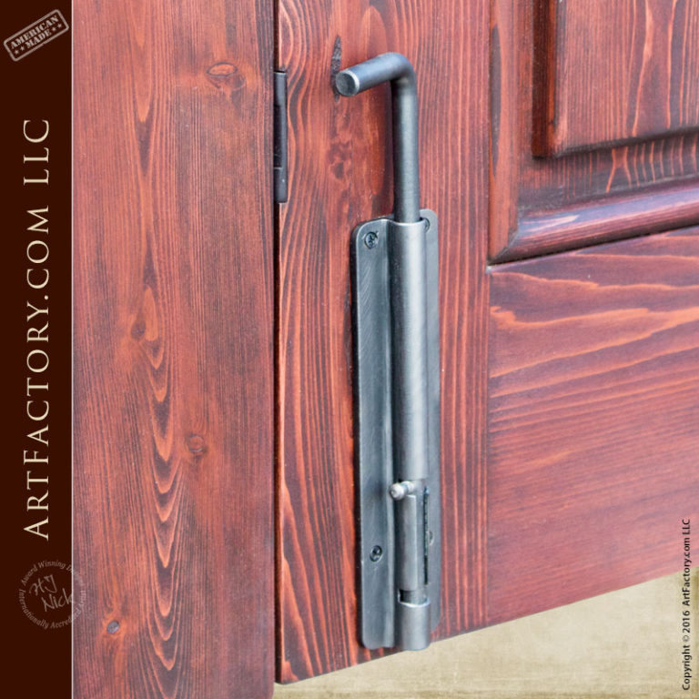 Crescent Stained Glass Entry Double Doors | Craftsman Style Doors