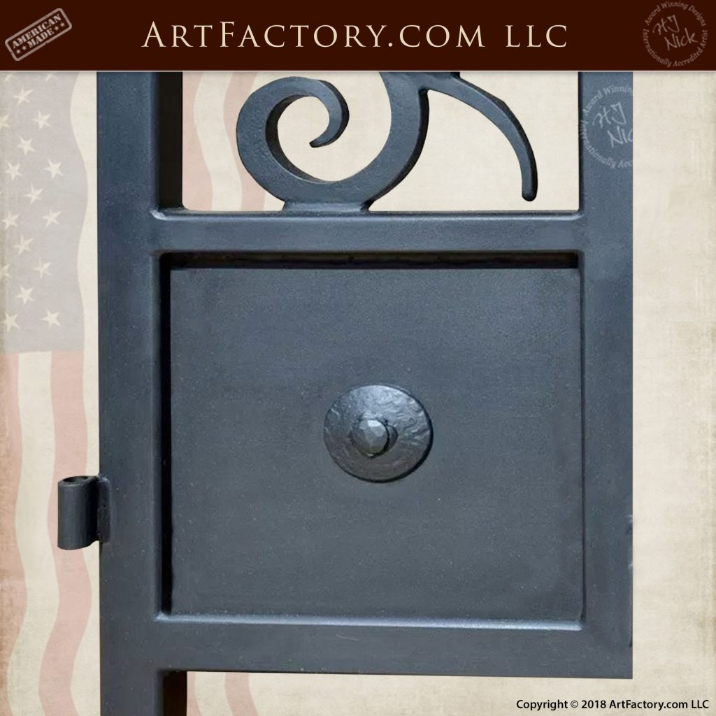 Medieval Style Driveway Gate - Decorative C-Scroll Design