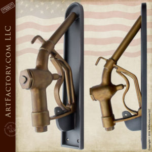Gas Pump Nozzle Door Pull: Custom Hand Forged Door Handles
