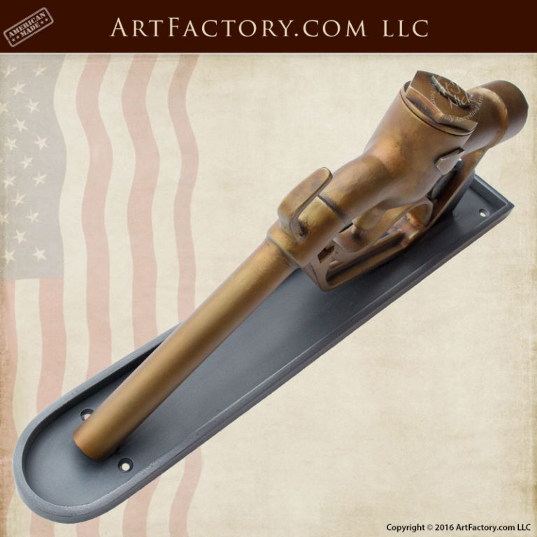 Gas Pump Nozzle Door Pull: Custom Hand Forged Door Handles