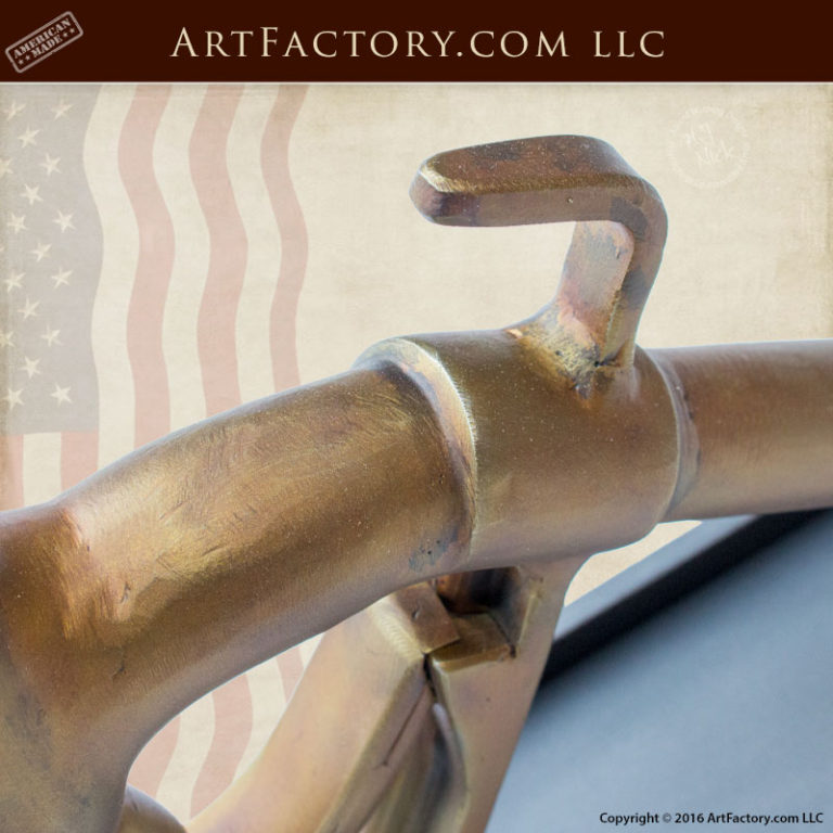Gas Pump Nozzle Door Pull: Custom Hand Forged Door Handles