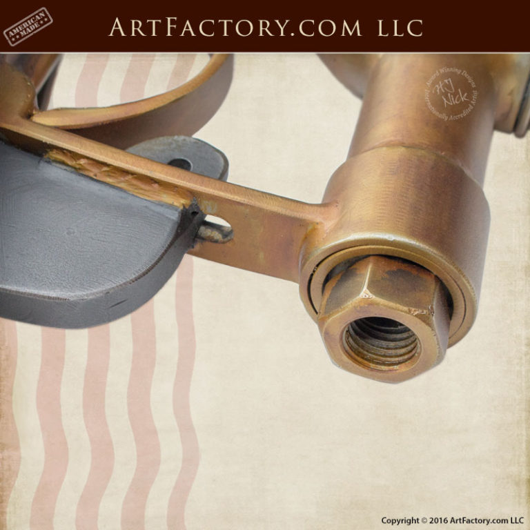 Gas Pump Nozzle Door Pull: Custom Hand Forged Door Handles