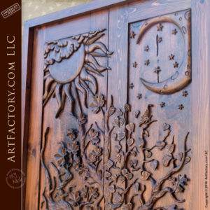 Tree Of Life Carved Door: Fine Art Carvings By One Master's Hands