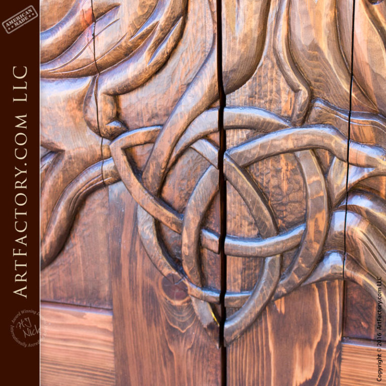 Tree Of Life Carved Door: Fine Art Carvings By One Master's Hands