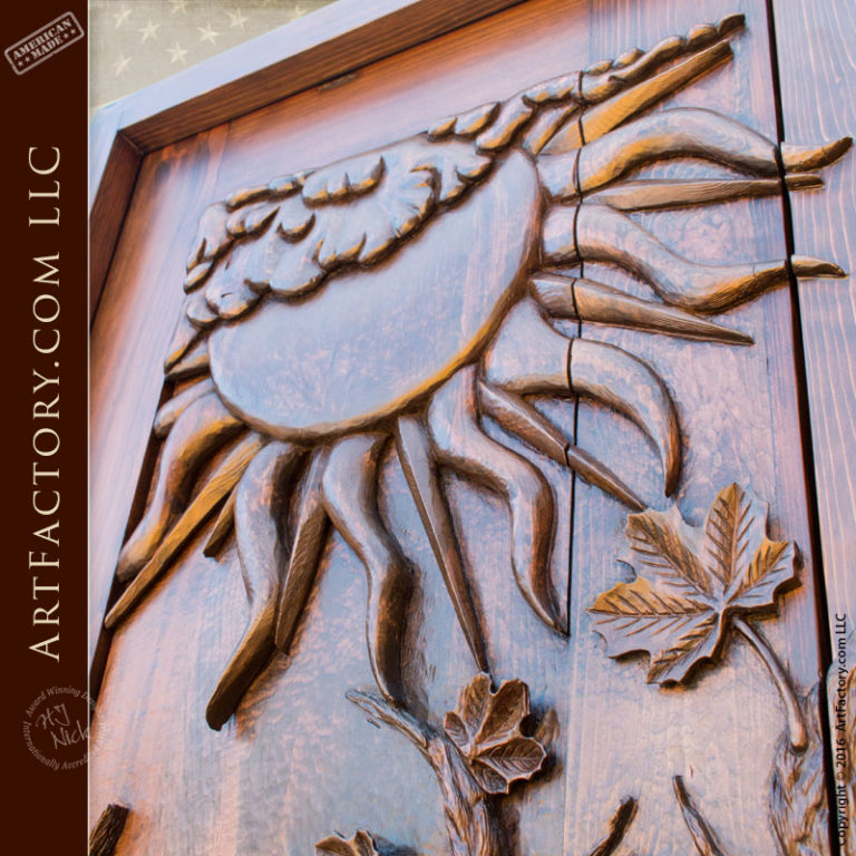 Tree Of Life Carved Door: Fine Art Carvings By One Master's Hands