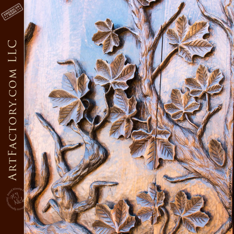 Tree Of Life Carved Door: Fine Art Carvings By One Master's Hands