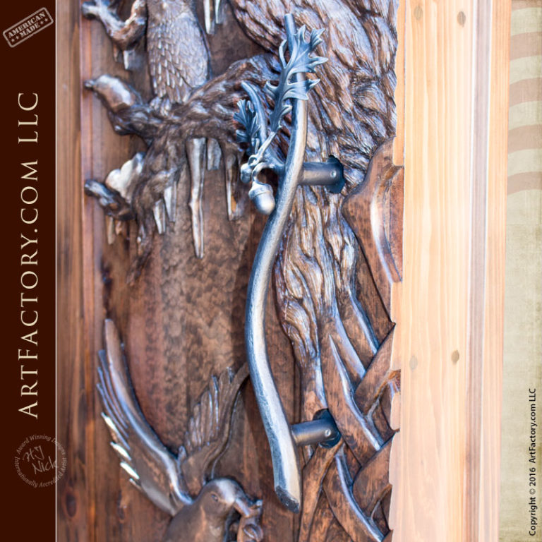 Tree Of Life Carved Door: Fine Art Carvings By One Master's Hands