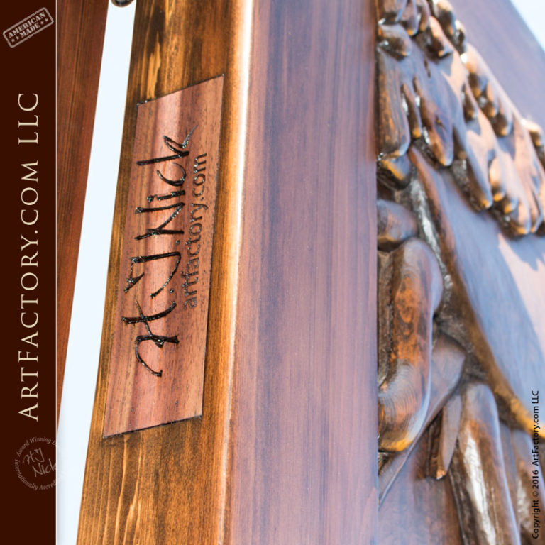 Tree Of Life Carved Door: Fine Art Carvings By One Master's Hands